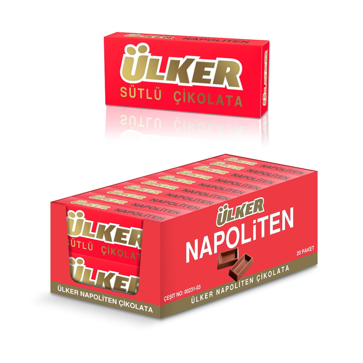 Ulker Napoliten Milk Chocolate 20 Packages – Palmyra Orders